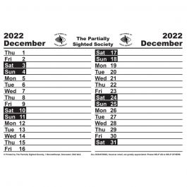 Month-to-a-View Calendar - A3