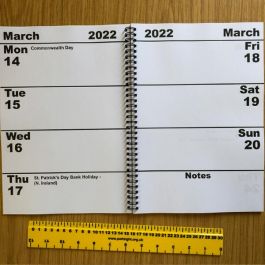 Week-to-a-View Desk Diary - A5